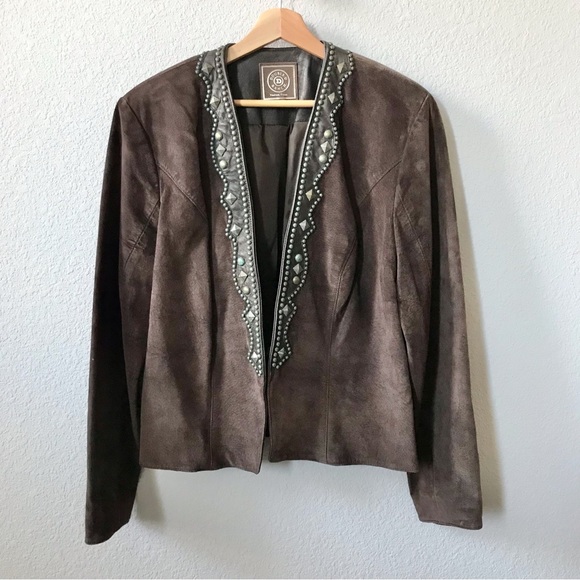 Double D Ranch | Jackets & Coats | Double D Ranch Brown Suede Leather ...